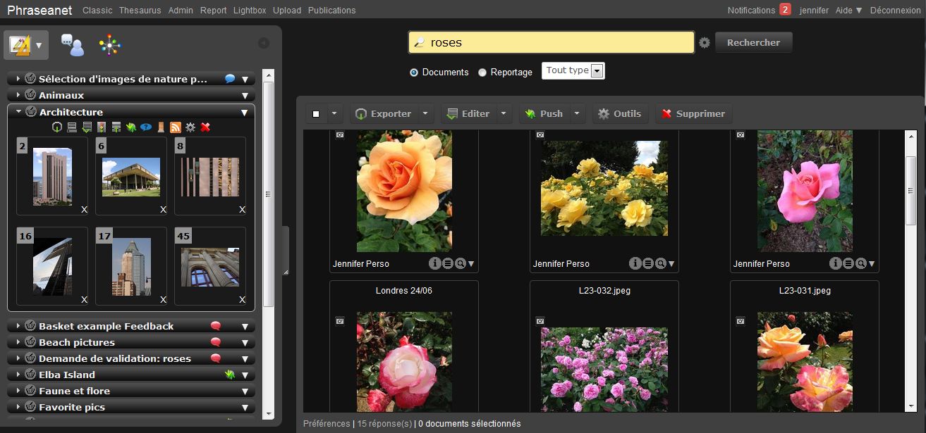 Demo en ligne | Phraseanet | Open Source Digital Asset Management software